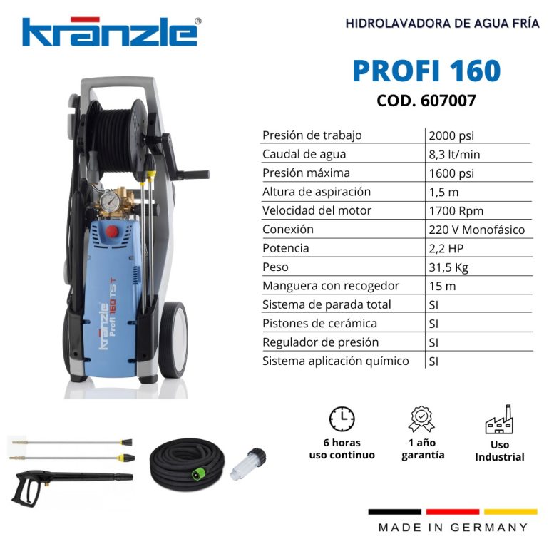HIDROLAVADORA PROFI 160 - Equipos Profesionales y Domésticos Karcher ...